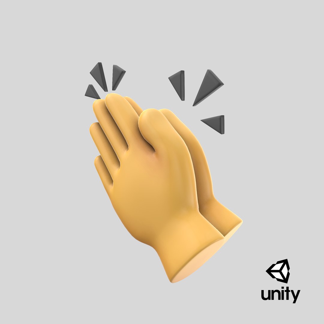 3D clapping hands emoji - TurboSquid 1549510