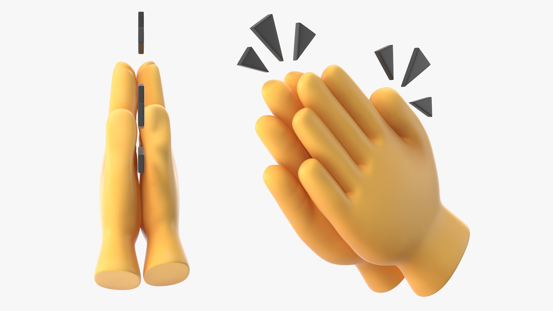 3D Clapping Hands Emoji - TurboSquid 1549510
