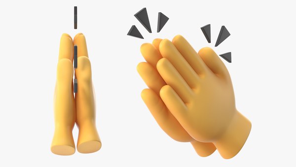 박수 손 이모티콘 3D 모델 - TurboSquid 1549510