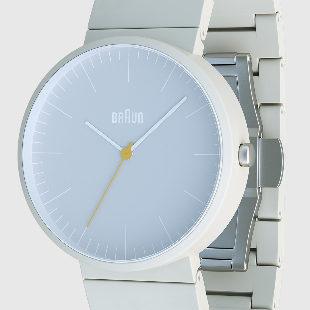3d Closeup Braun Ceramic Watch