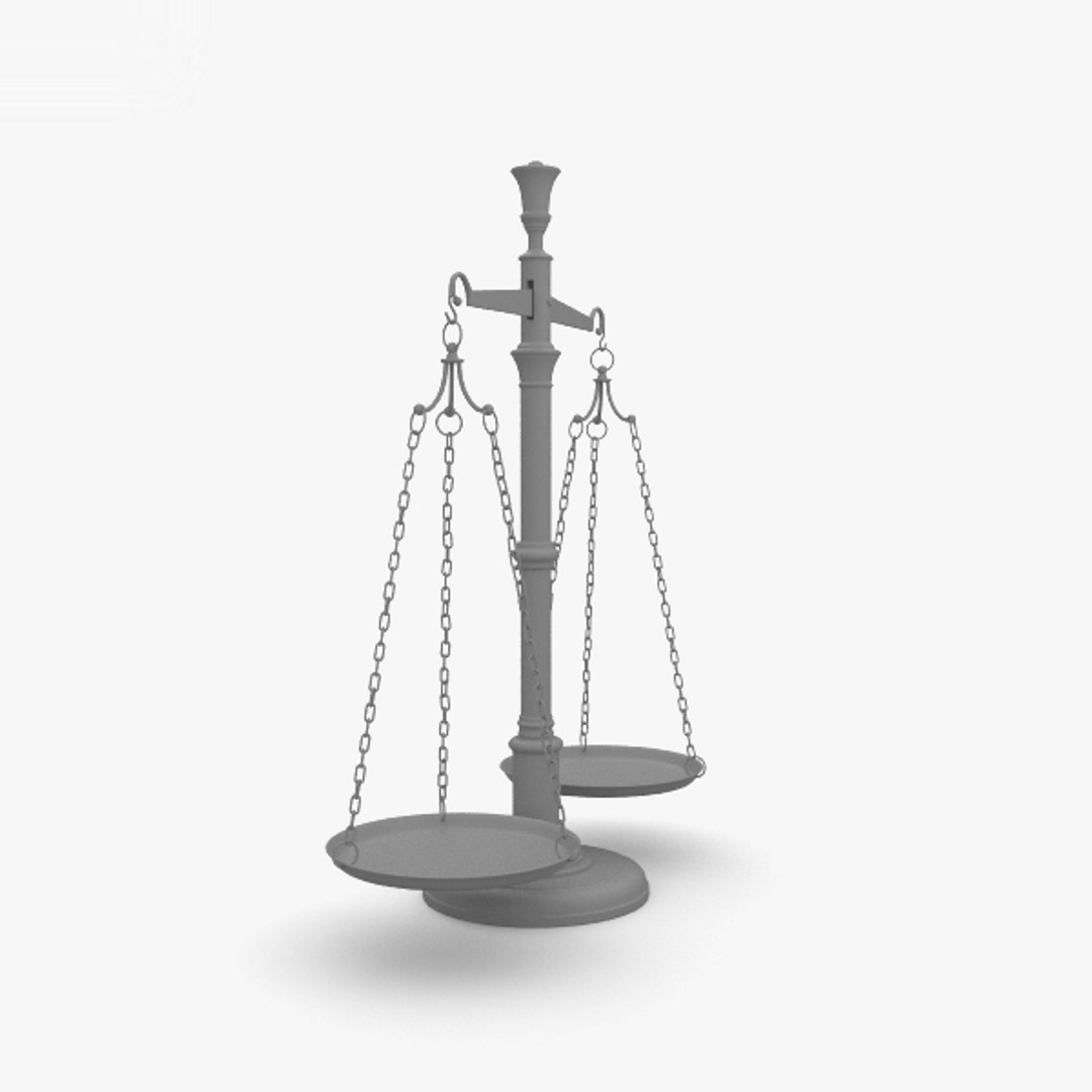 Balance Scale 3D Model - TurboSquid 1481841