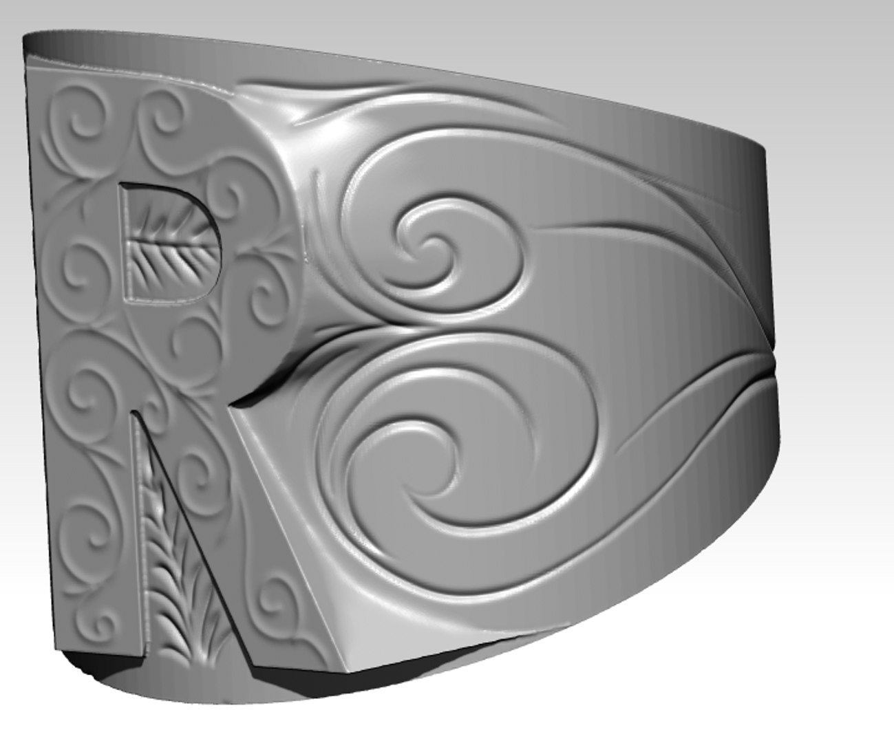 3D Letter R Ring - TurboSquid 1464506