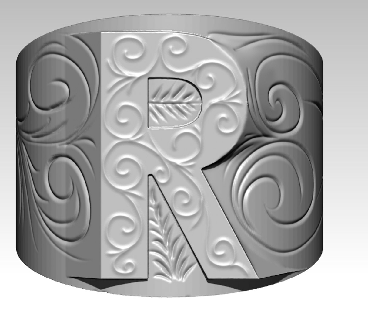 3D Letter R Ring - TurboSquid 1464506