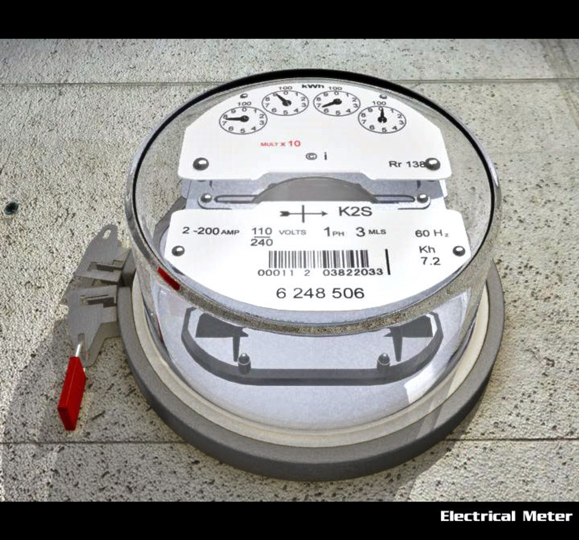 3d Model Electrical Meter