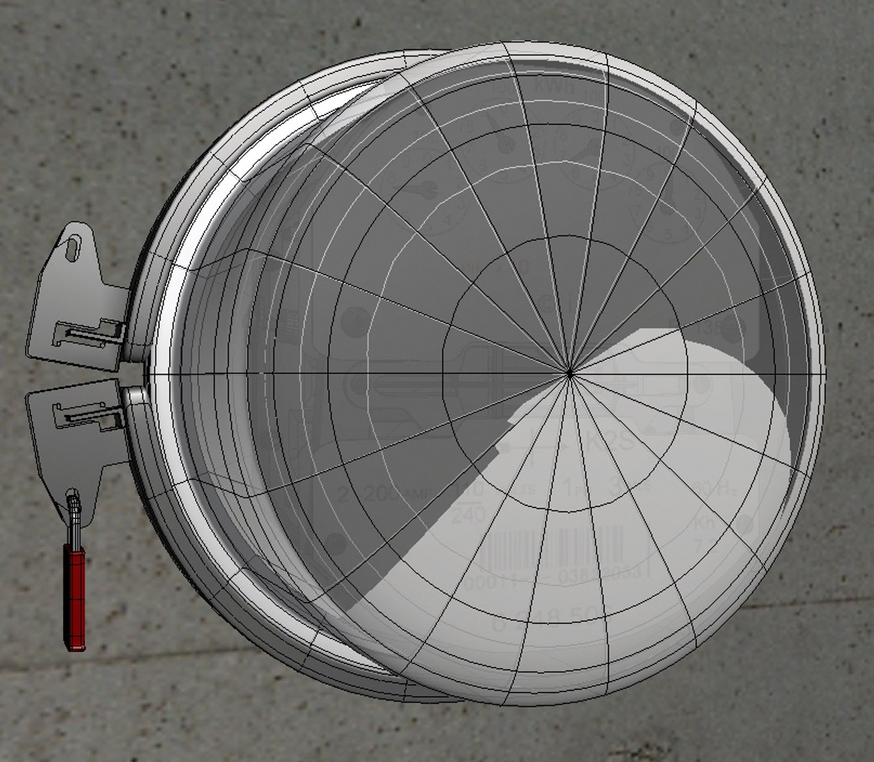 3d Model Electrical Meter