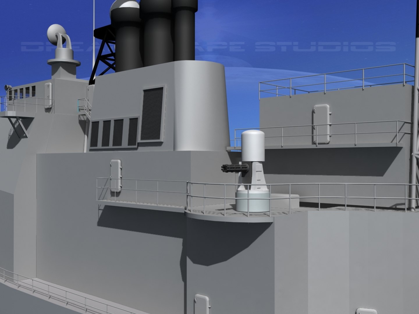 3d Model Ticonderoga Class Cruiser