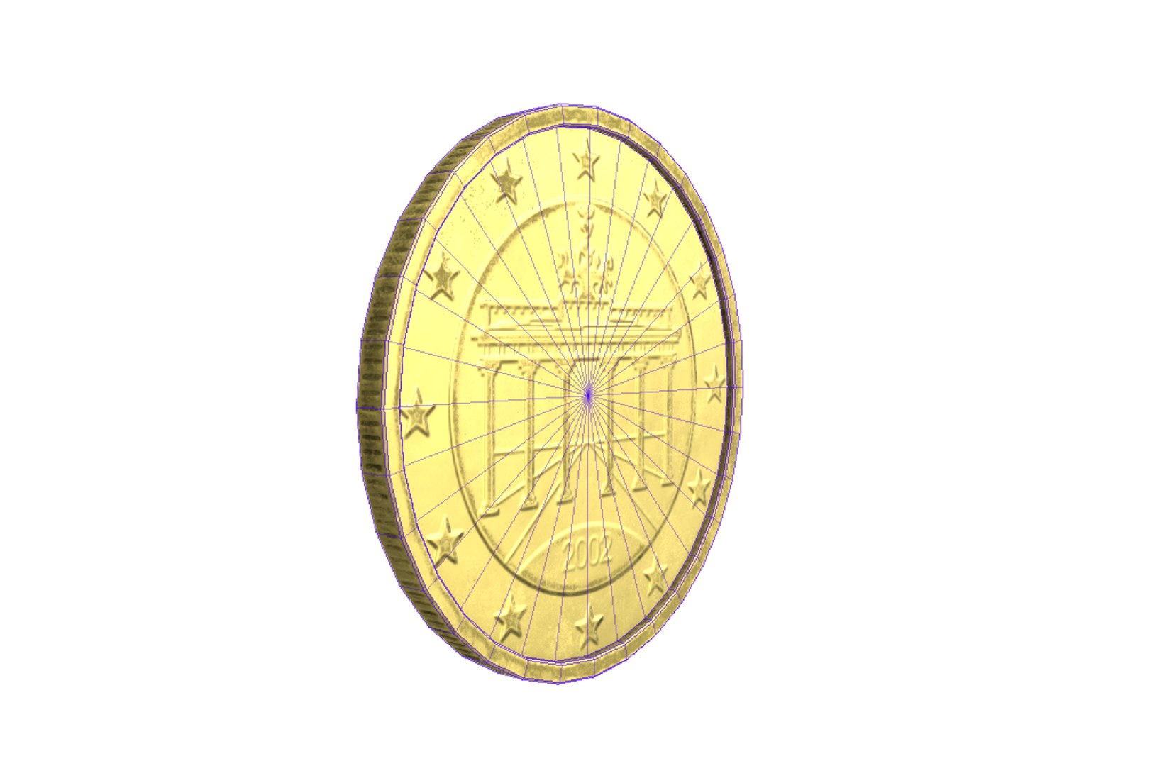 50 Cents Coin 3D Model - TurboSquid 1358223