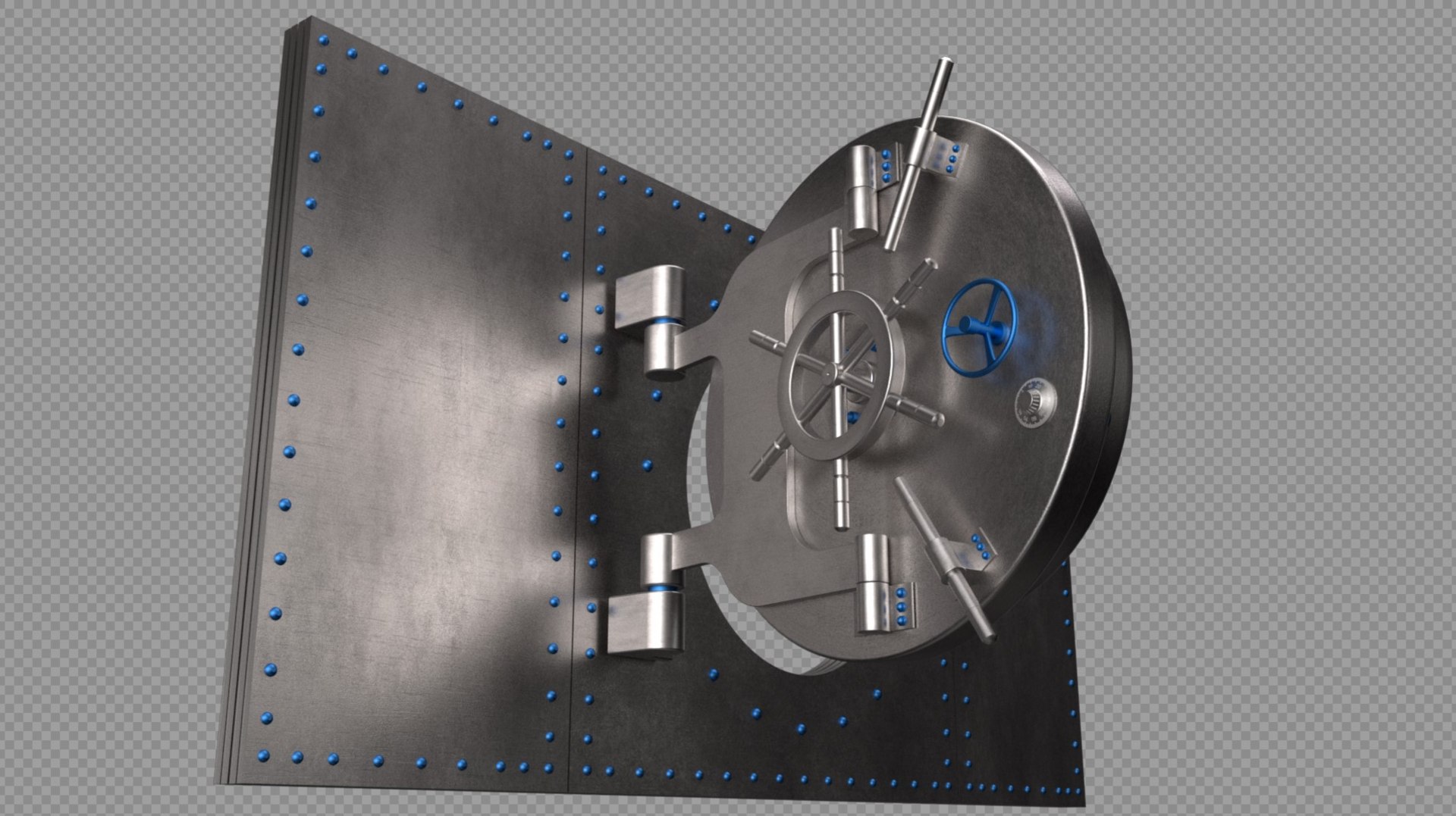 3D Bank Vault Model - TurboSquid 2016053