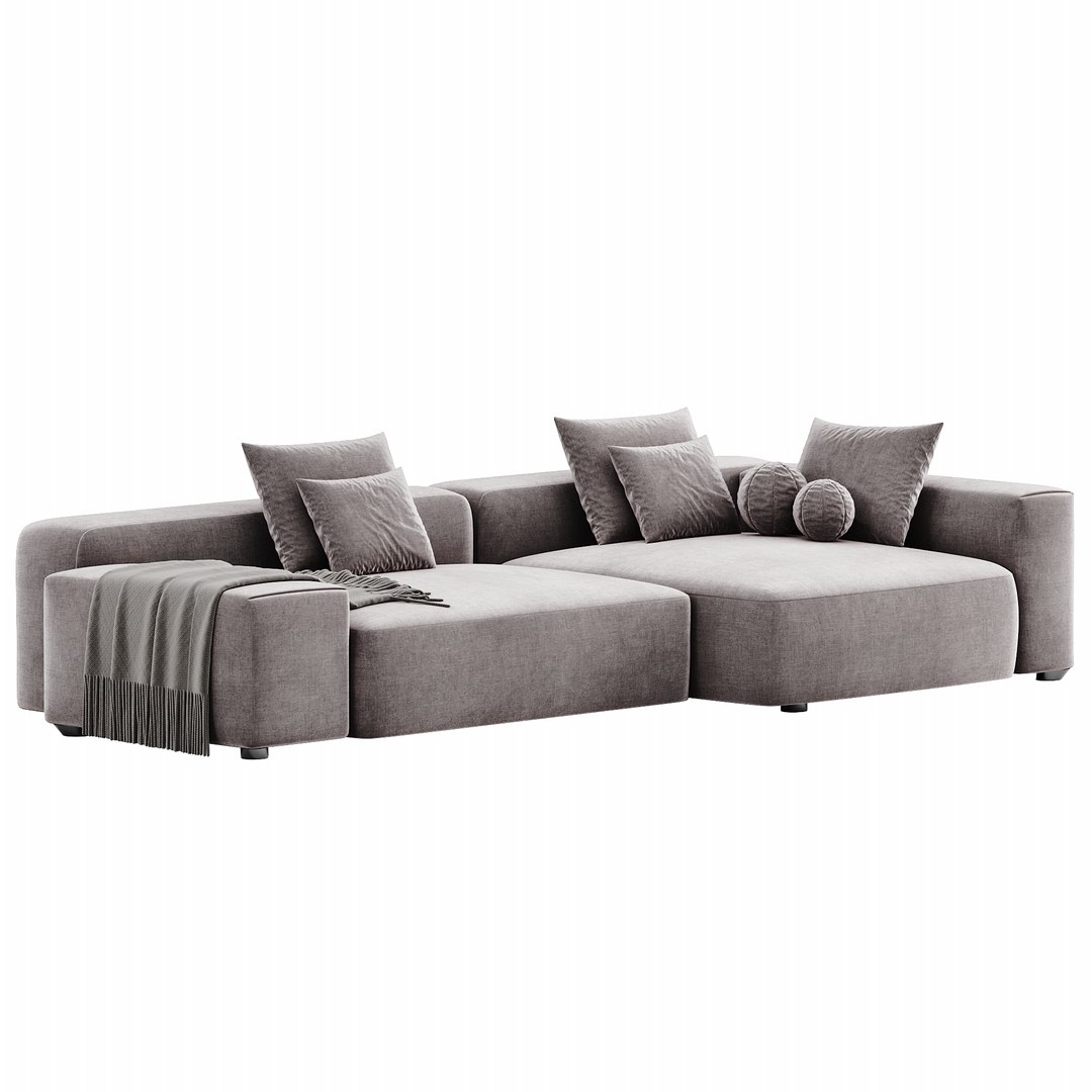 3D Pontone Sectional Sofa By Property Furniture - TurboSquid 2244657