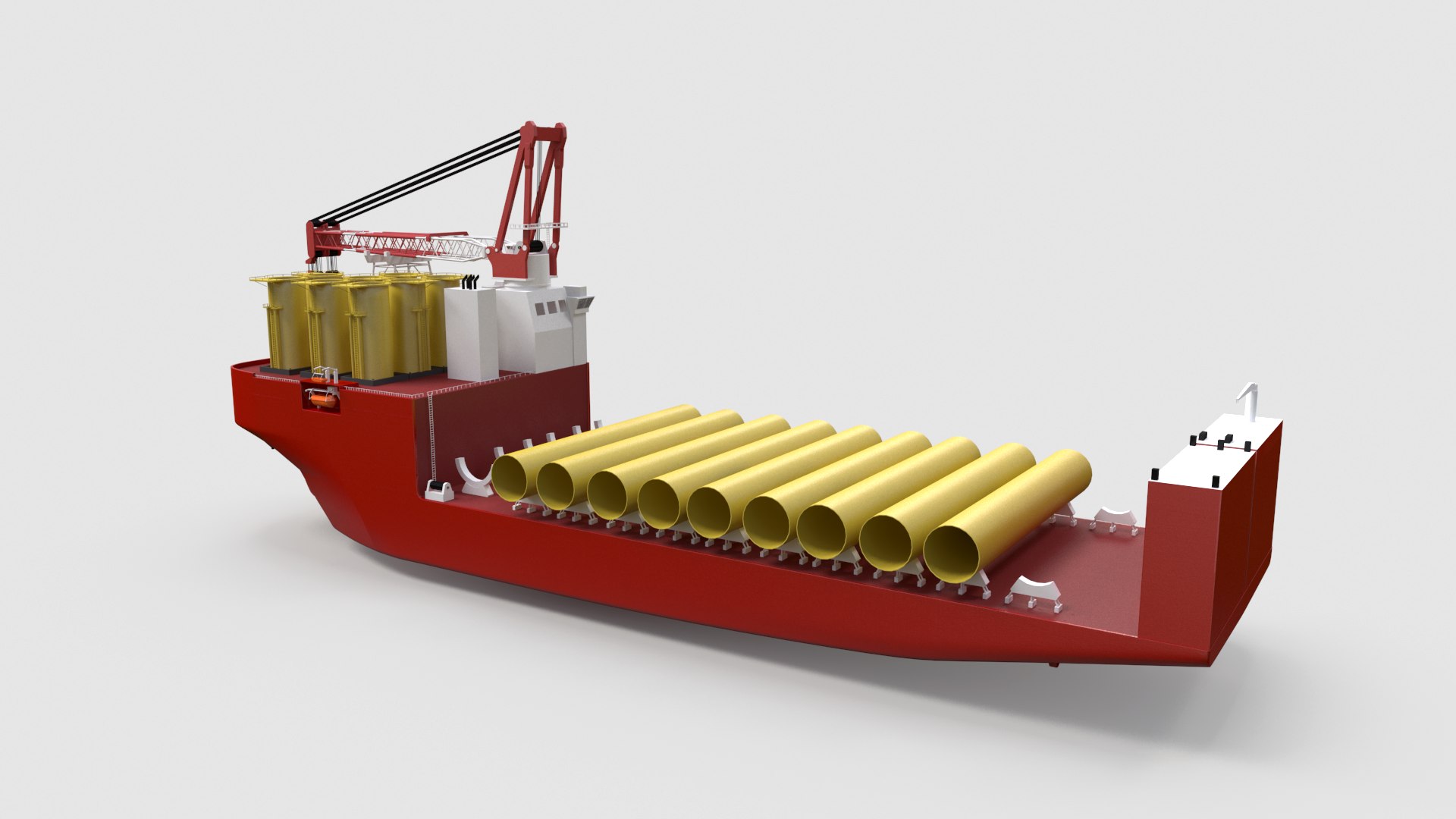 Offshore Heavy Transport Ship 3D Model - TurboSquid 1749437