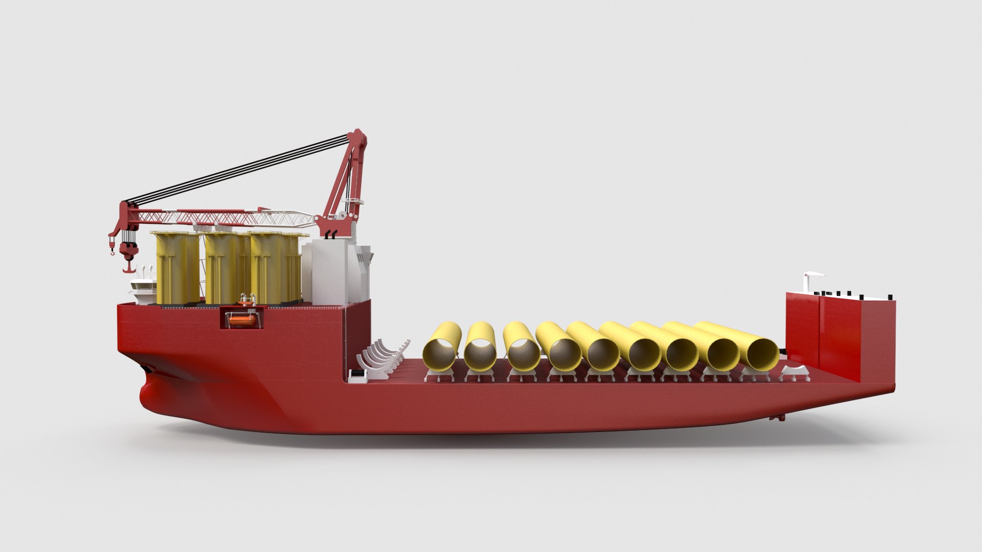 Offshore Heavy Transport Ship 3D Model - TurboSquid 1749437