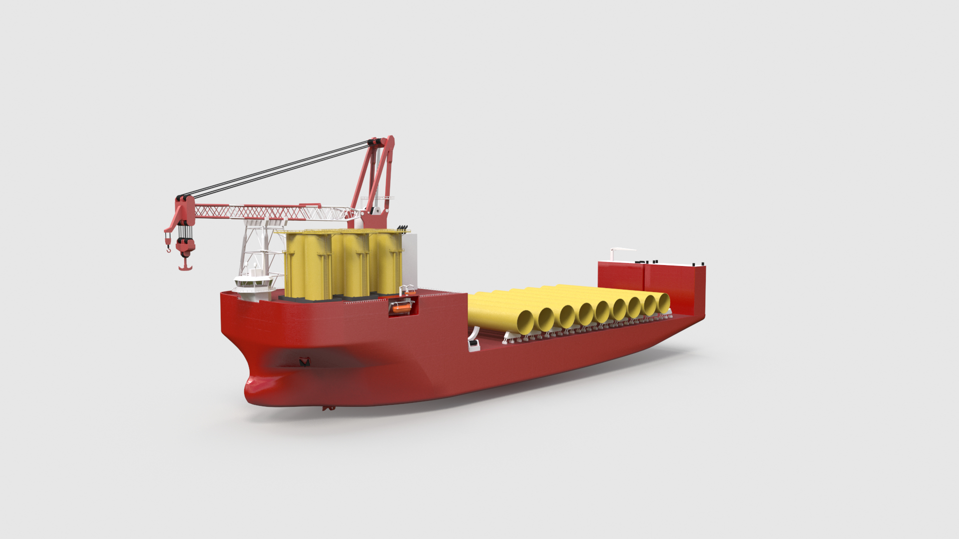 Offshore Heavy Transport Ship 3D Model - TurboSquid 1749437