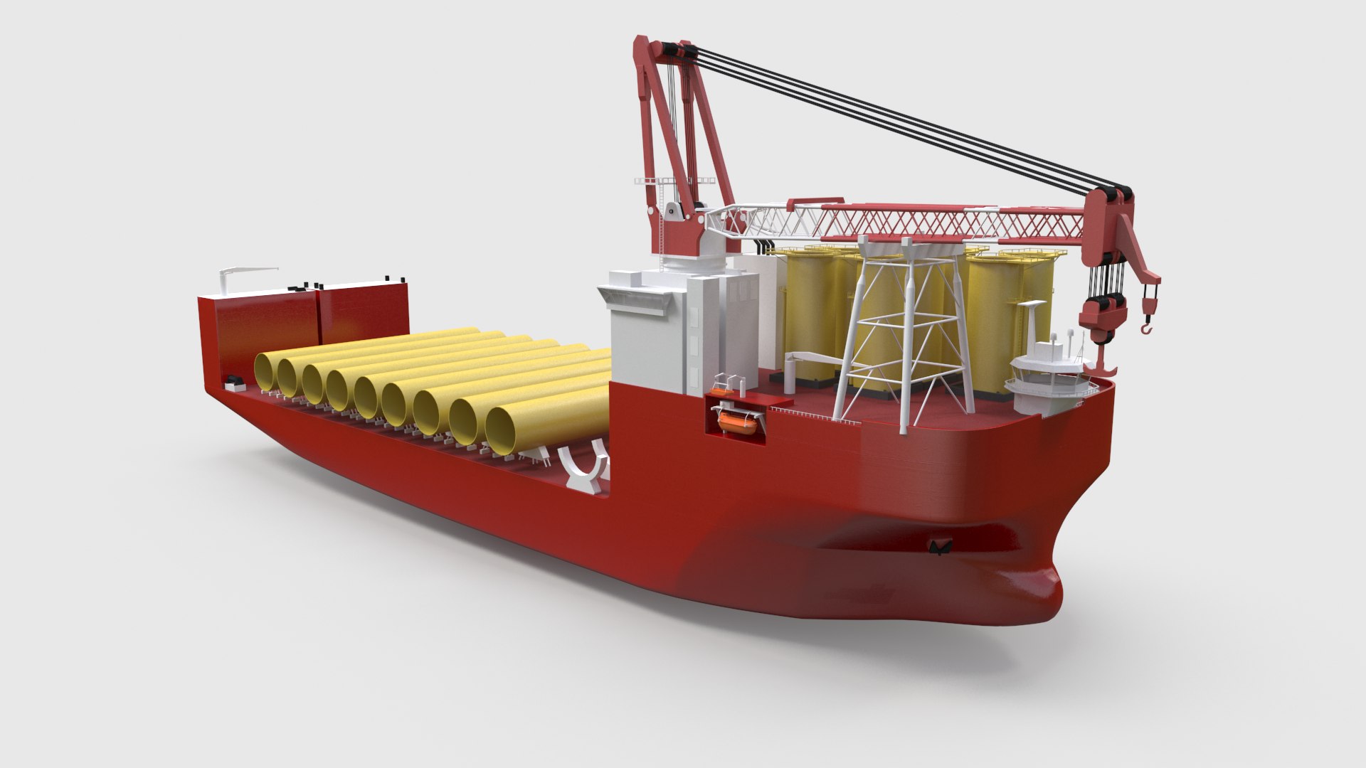 Offshore Heavy Transport Ship 3D Model - TurboSquid 1749437