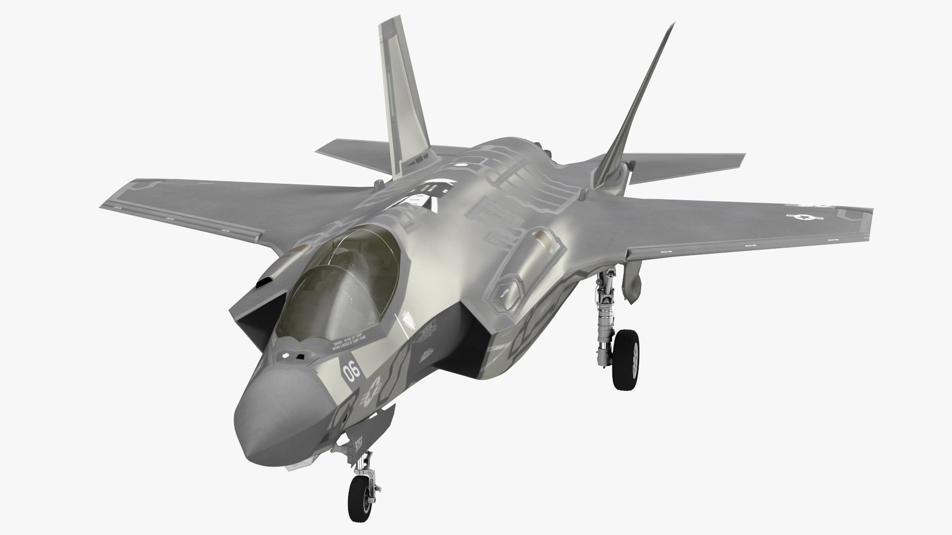 Stealth Multirole Fighter F 35 Lightning II With a Pilot Gesture Ok 3D ...