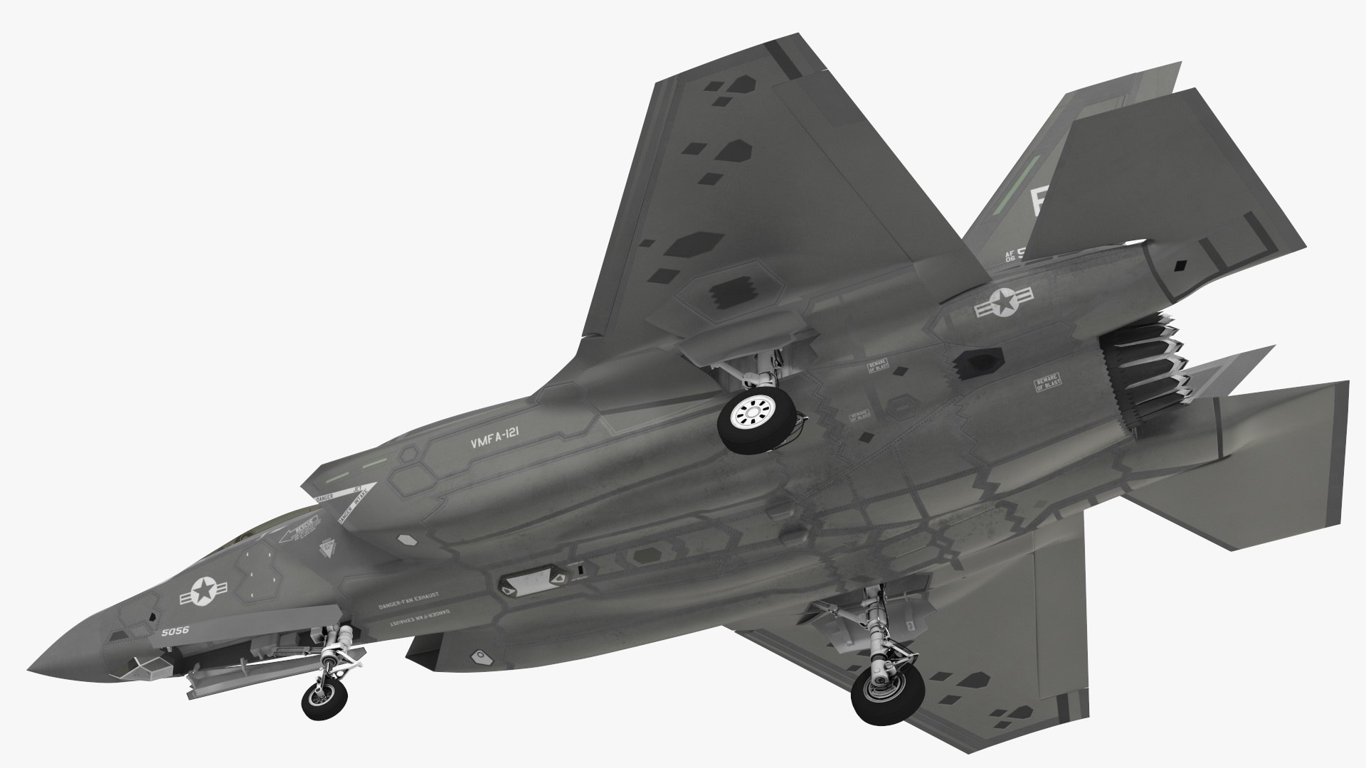 Stealth Multirole Fighter F 35 Lightning II With a Pilot Gesture Ok 3D ...