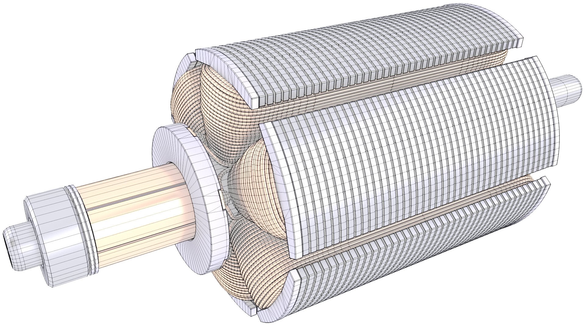 6 Pole Electric Motor Rotor 51 3D Model - TurboSquid 2257491