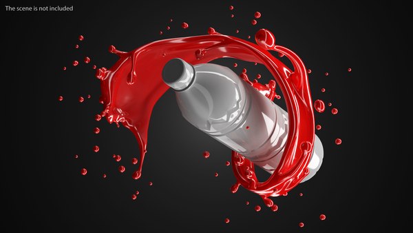 3D Red Liquid Splash Spiral model - TurboSquid 1856476