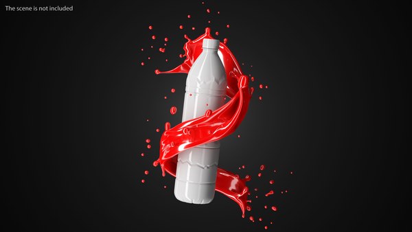 3D Red Liquid Splash Spiral model - TurboSquid 1856476