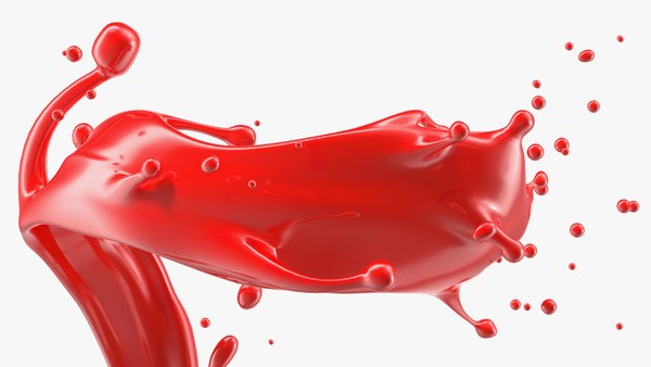 3D Red Liquid Splash Spiral model - TurboSquid 1856476