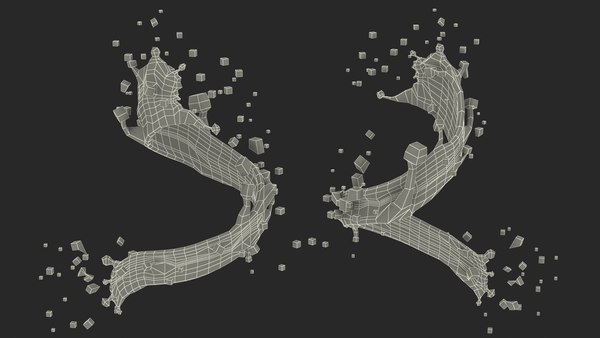 붉은 액체 스플래쉬 나선 3D 모델 - TurboSquid 1856476