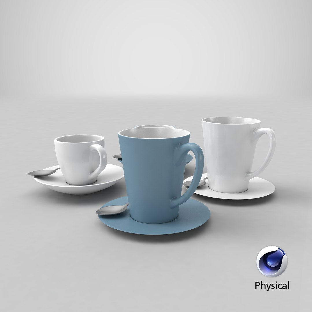 3D Mugs Set Model - TurboSquid 1844706