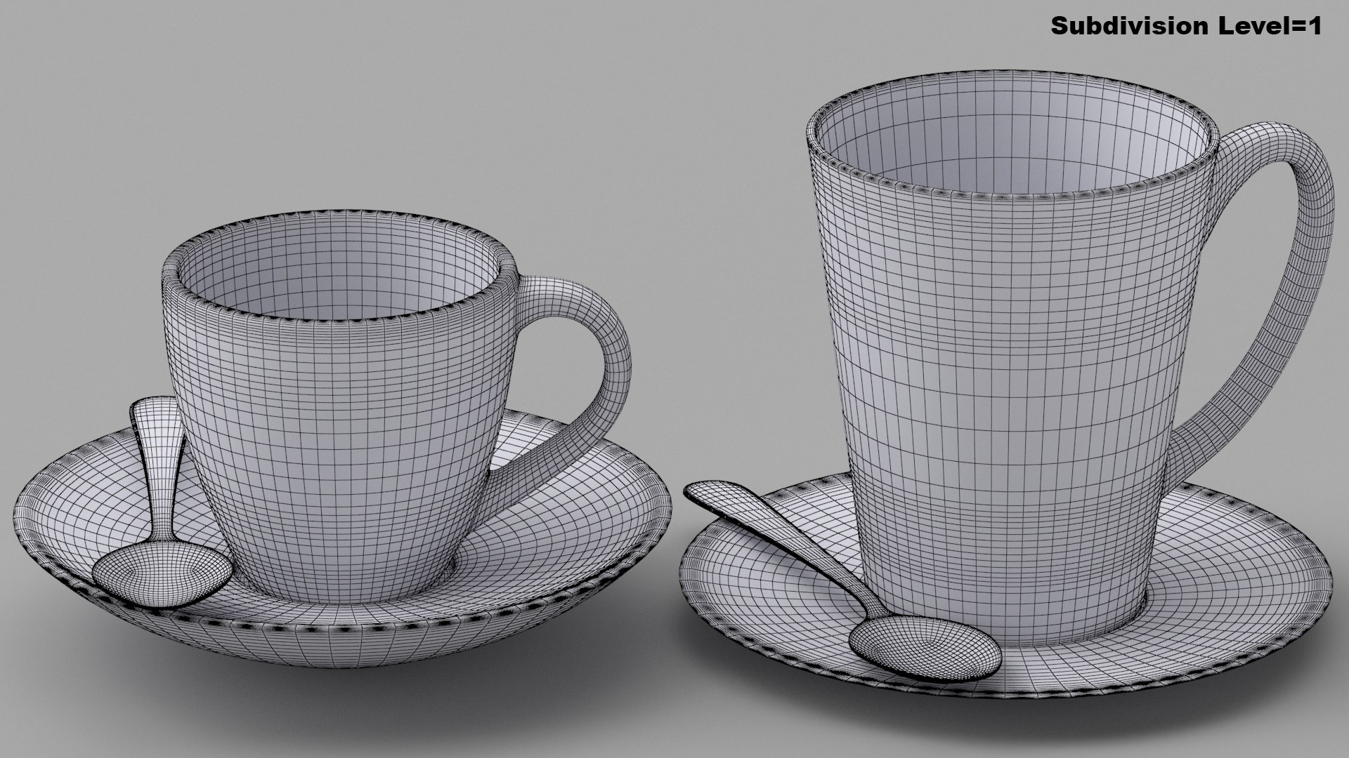3D Mugs Set Model - TurboSquid 1844706