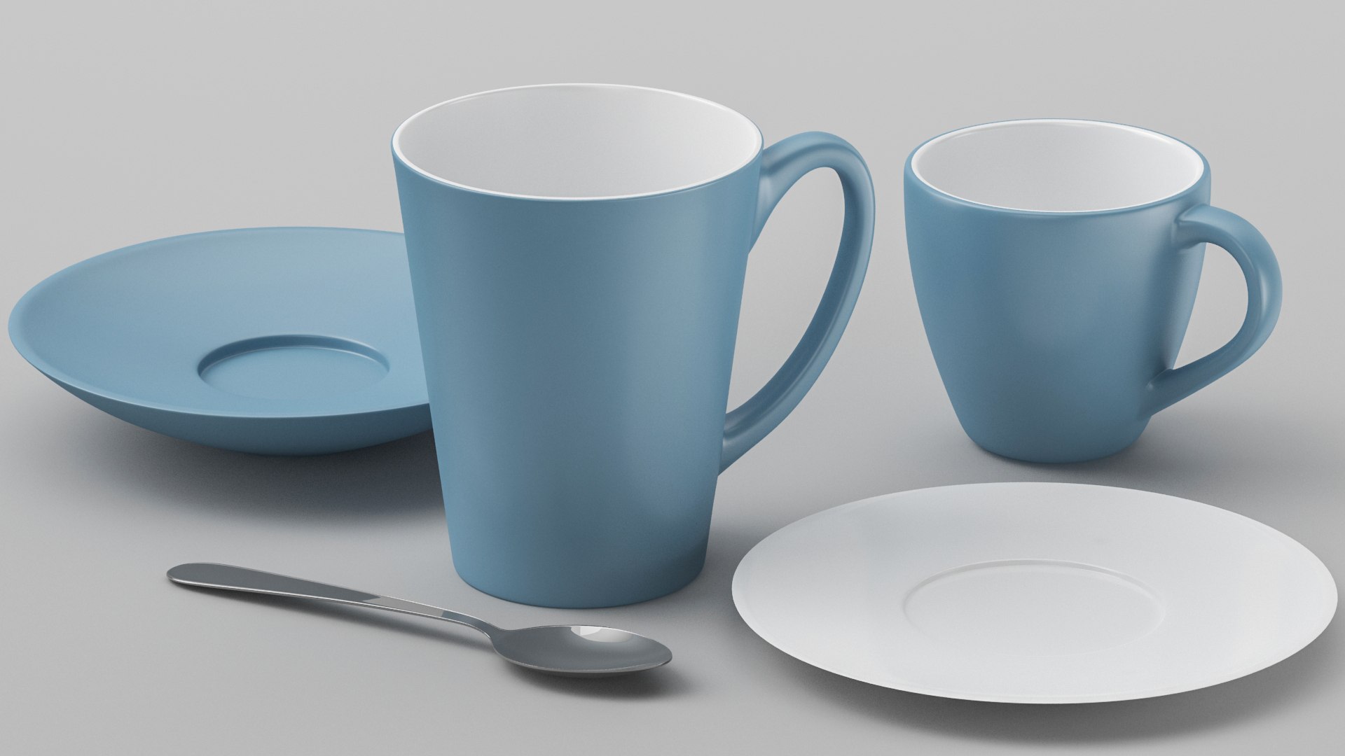 3D Mugs Set Model - TurboSquid 1844706