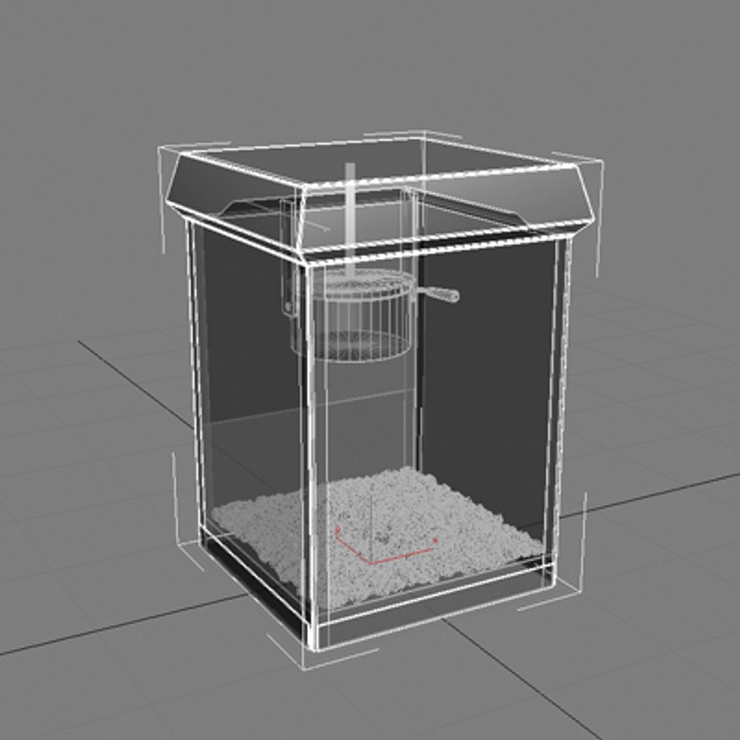 popcorn machine 3d max