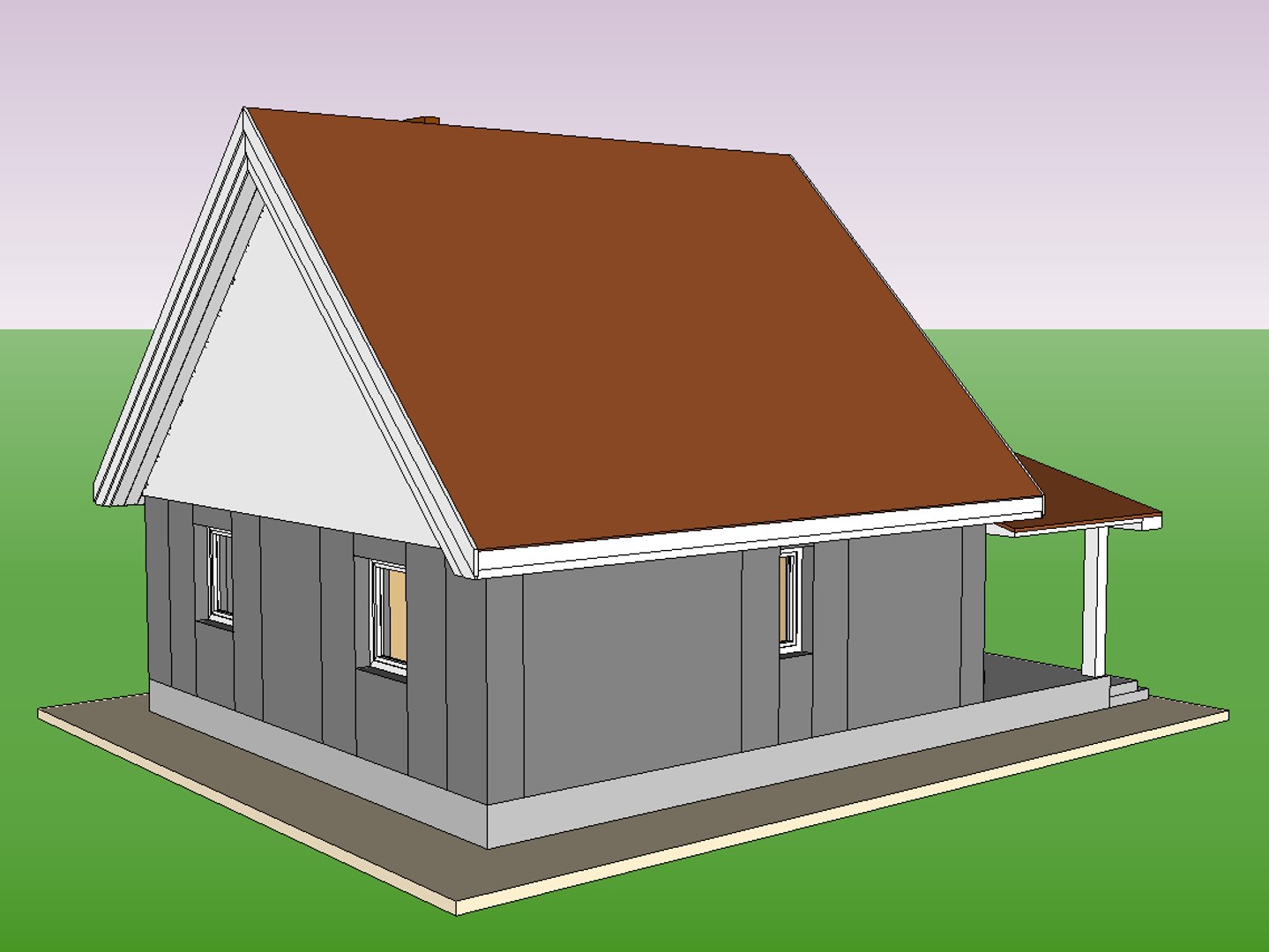 3D Detached House Model - TurboSquid 1331200