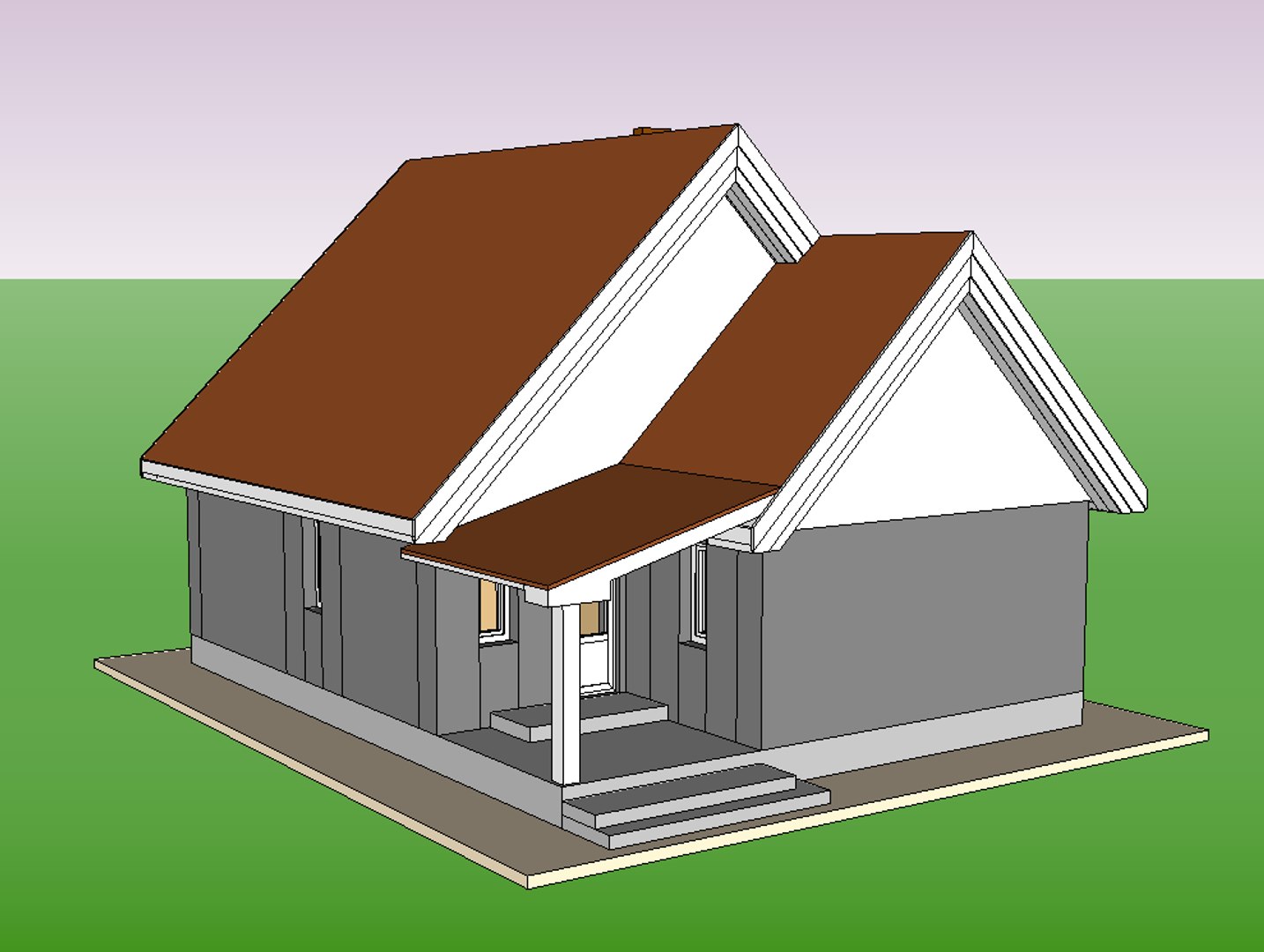 3D Detached House Model - TurboSquid 1331200