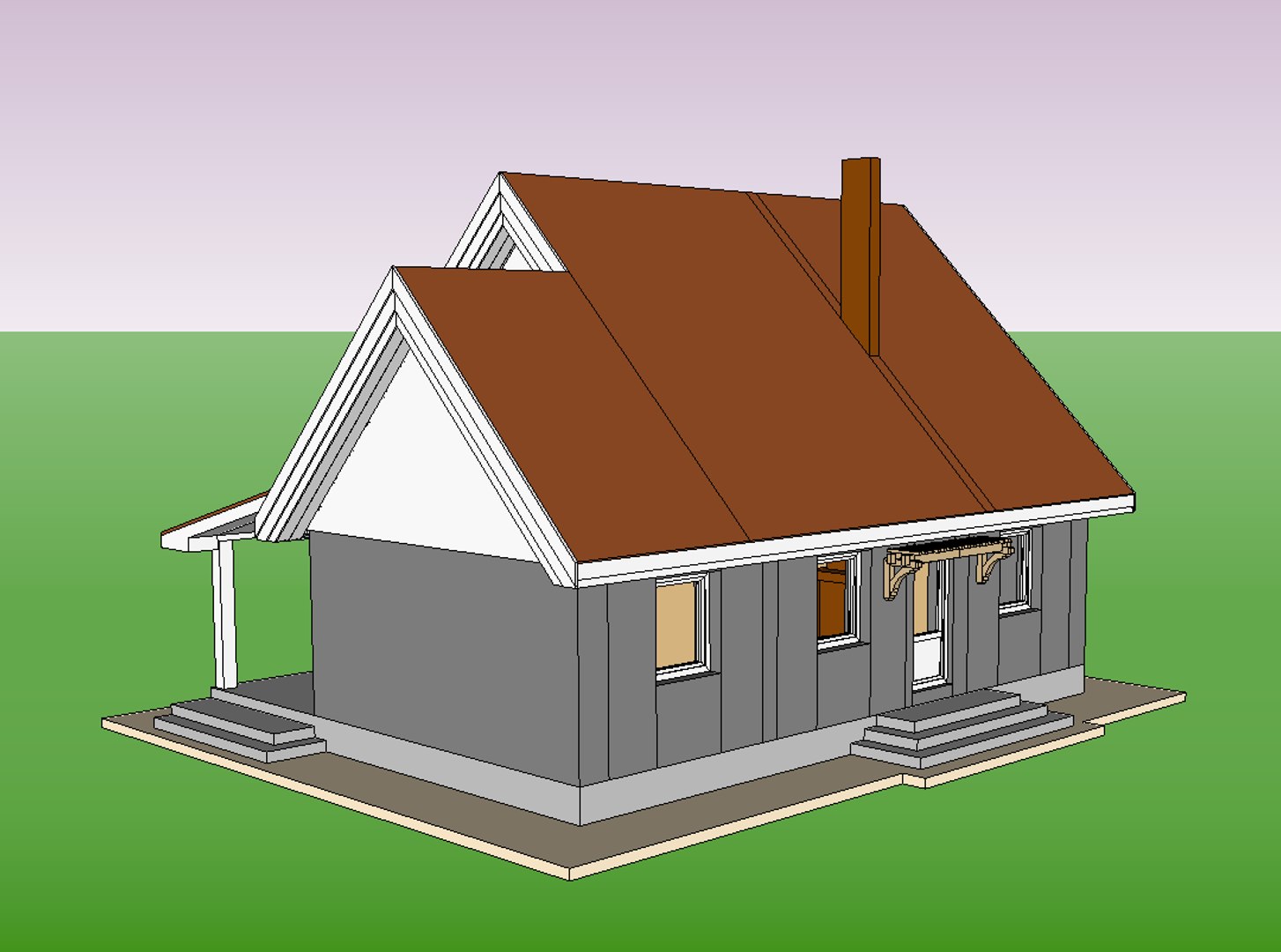 3D Detached House Model - TurboSquid 1331200