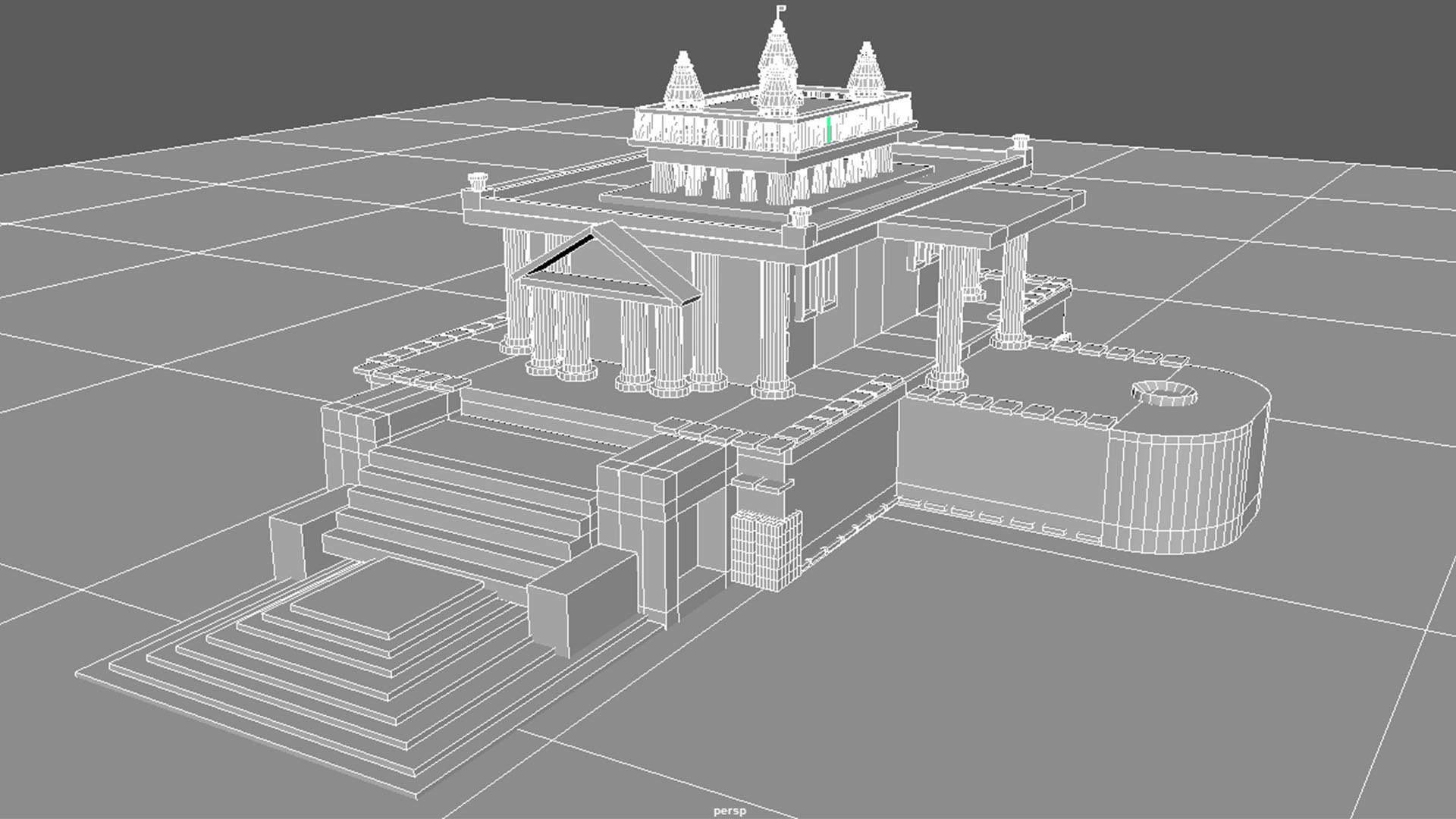 3D TEMPLE MODEL 3D Model - TurboSquid 1779224