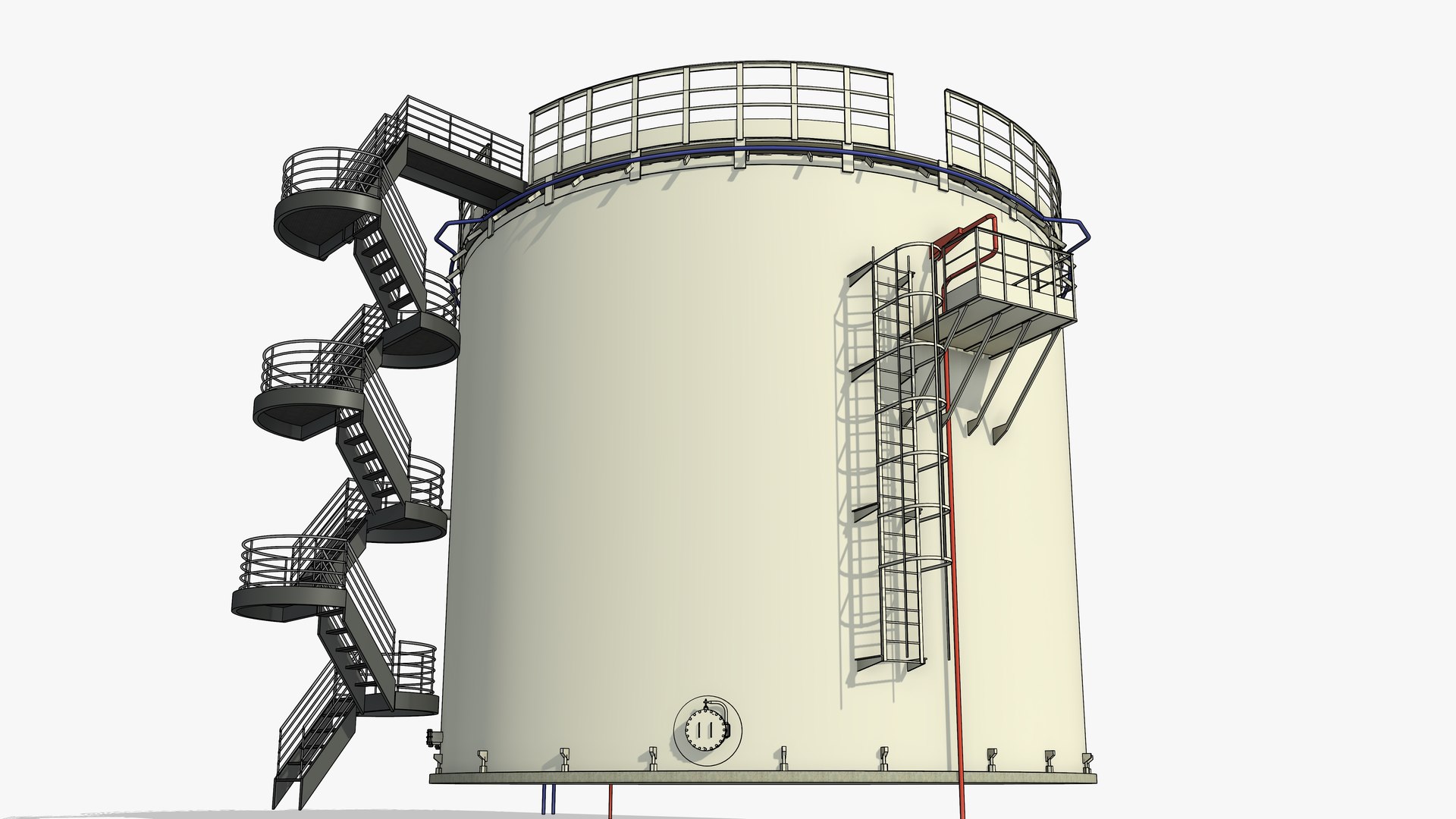 3D Storage oil tank - TurboSquid 2158906