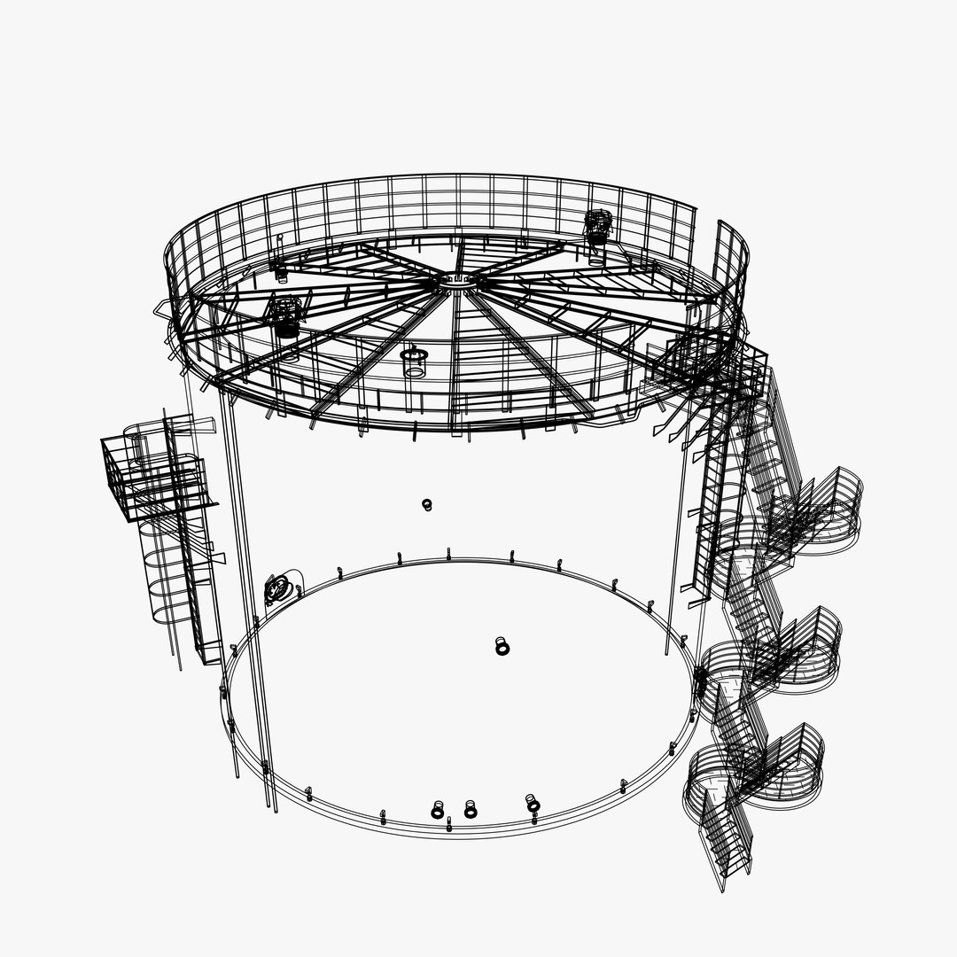 3D Storage oil tank - TurboSquid 2158906