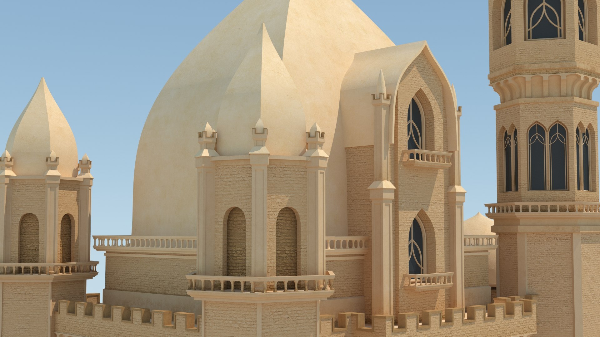 3D Palace Resolution 4k - TurboSquid 1540467