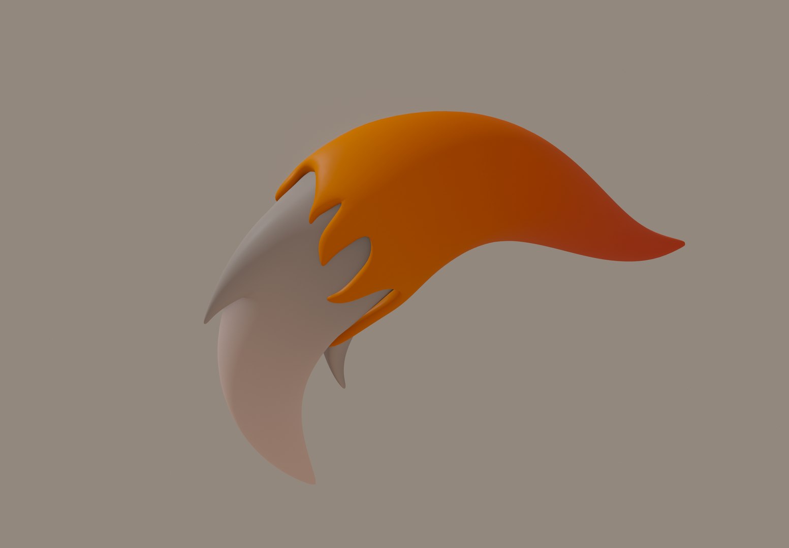 3D Fox Tail Model - TurboSquid 2058318
