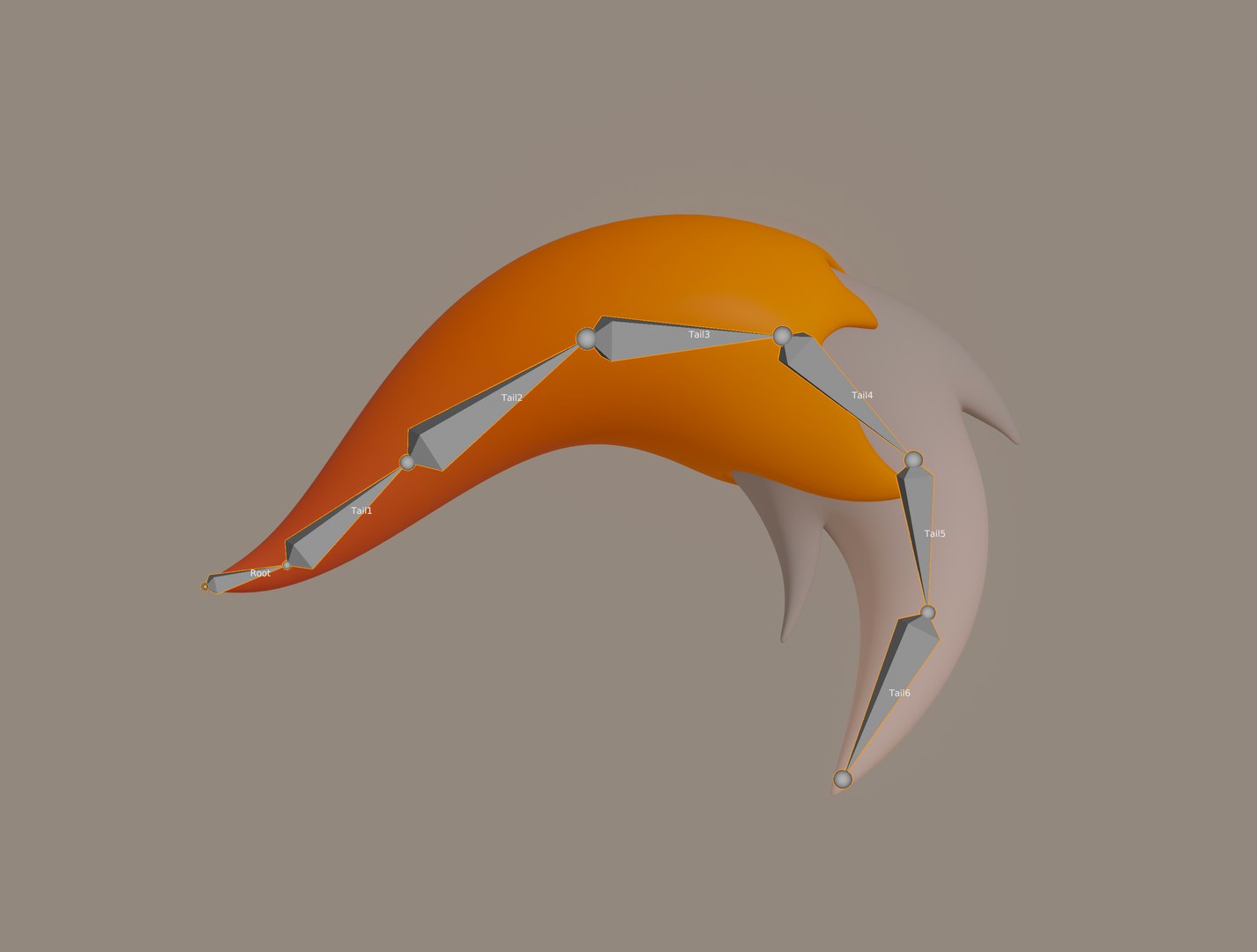 3D Fox Tail Model - TurboSquid 2058318