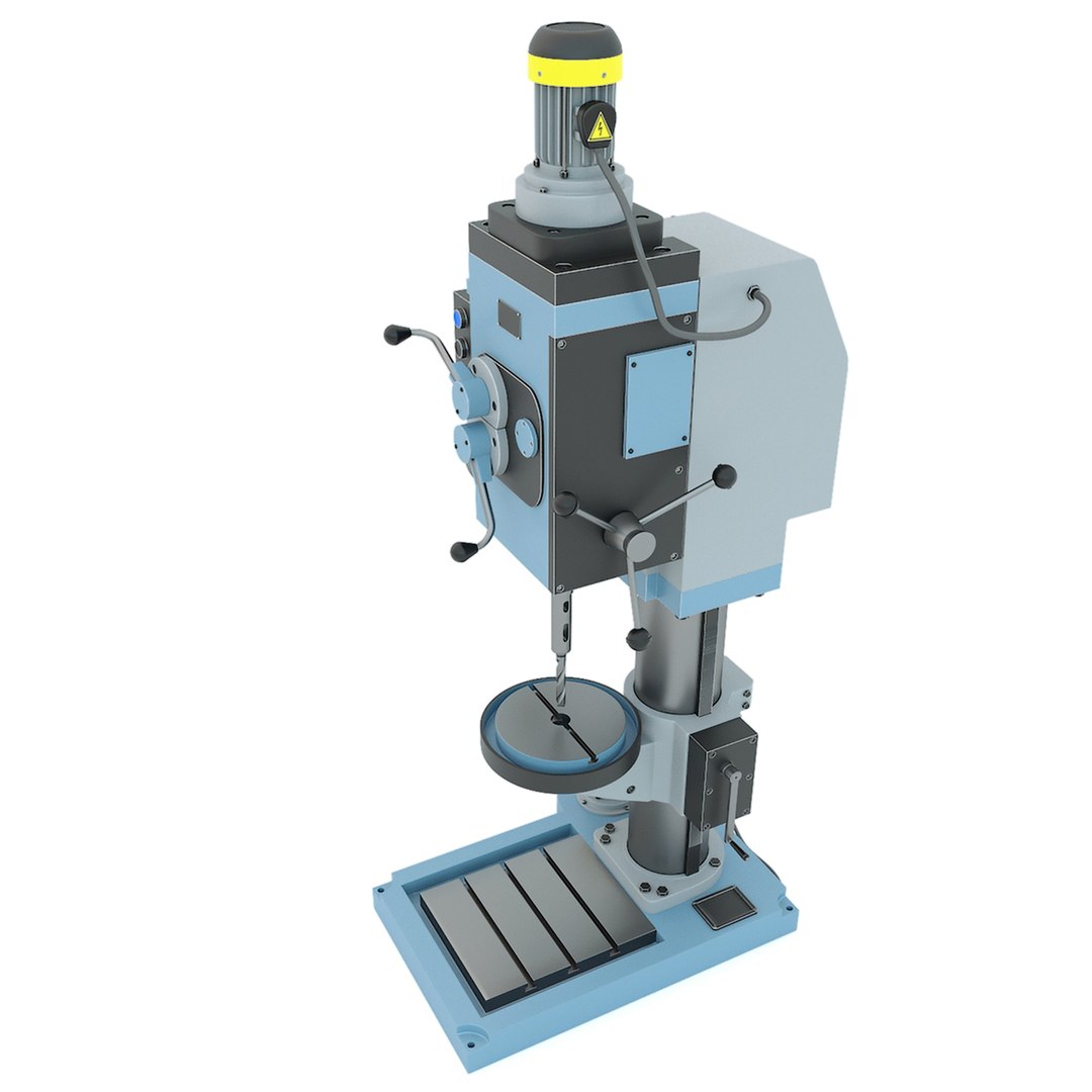 3D 2N125L Drill Vertical Press - Industrial Machine Tool - TurboSquid ...