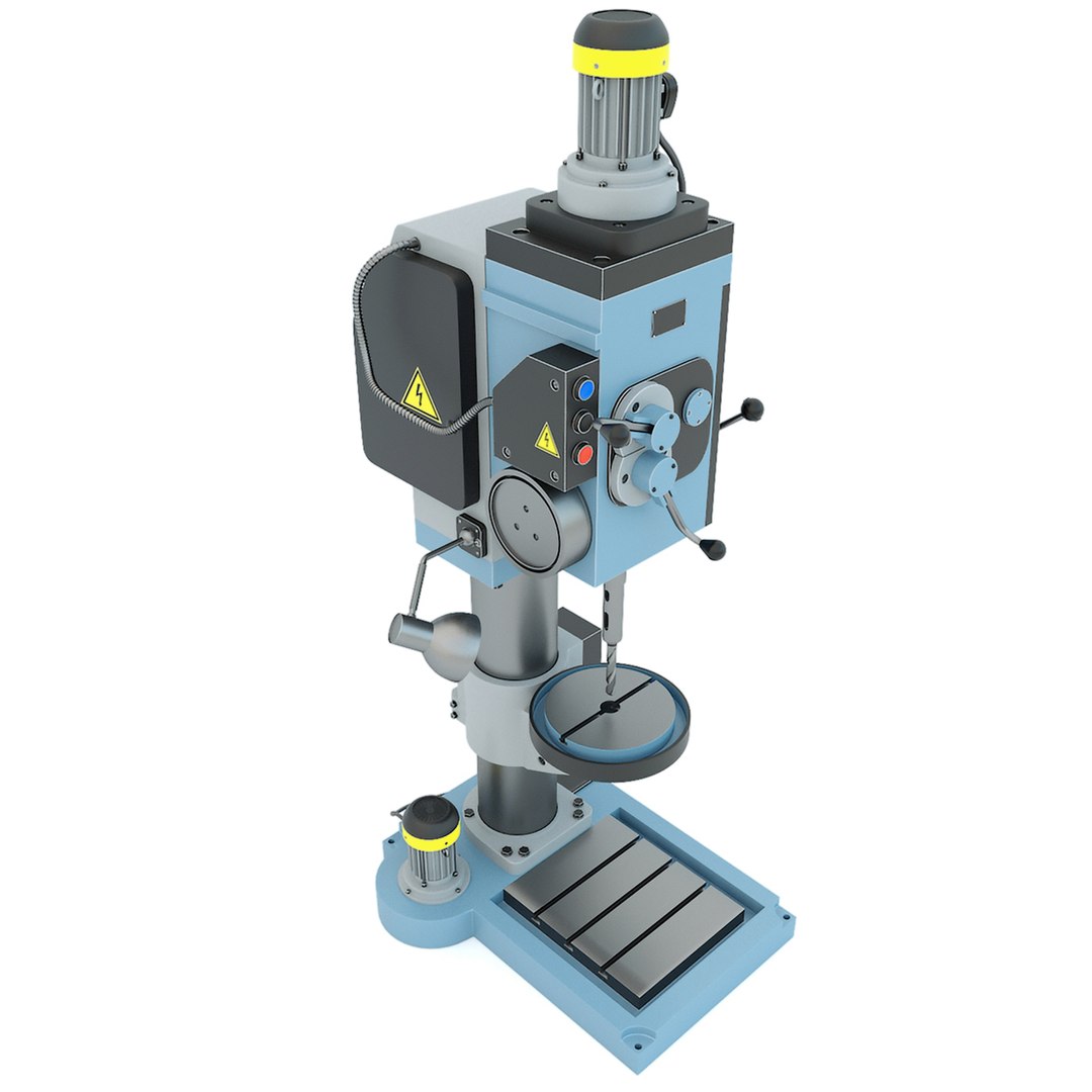 3D 2N125L Drill Vertical Press - Industrial Machine Tool - TurboSquid ...