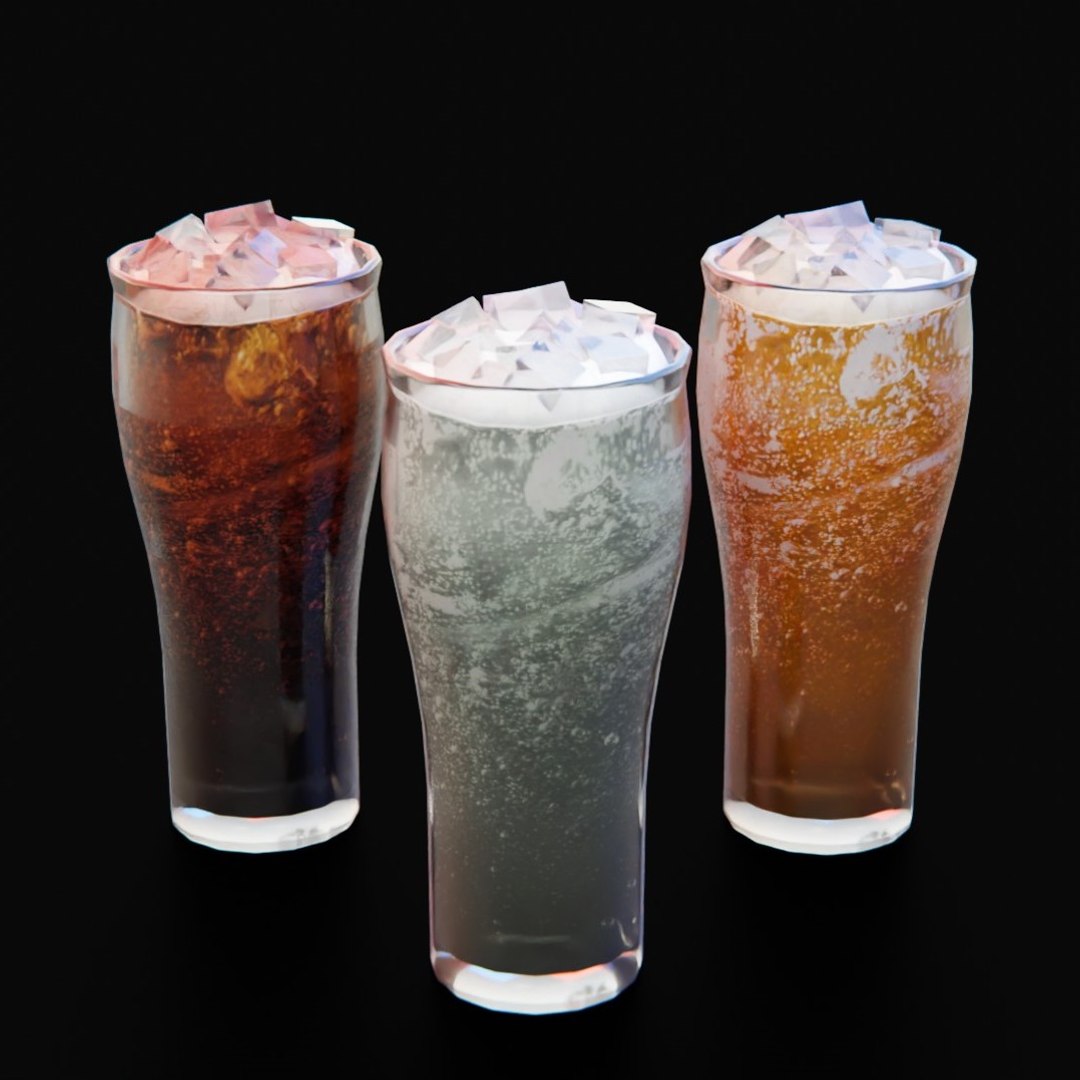 3D Food soft drink cup ice cube - TurboSquid 2114990