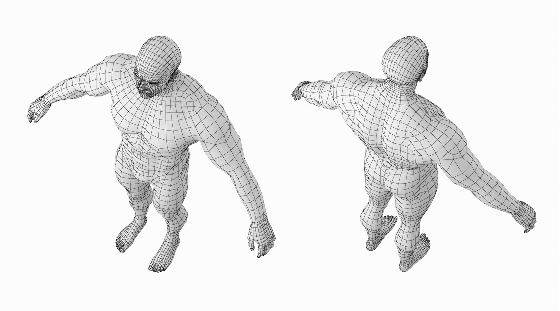 Bodybuilder Male Base Mesh In A-Pose 3D Model - TurboSquid 2160686