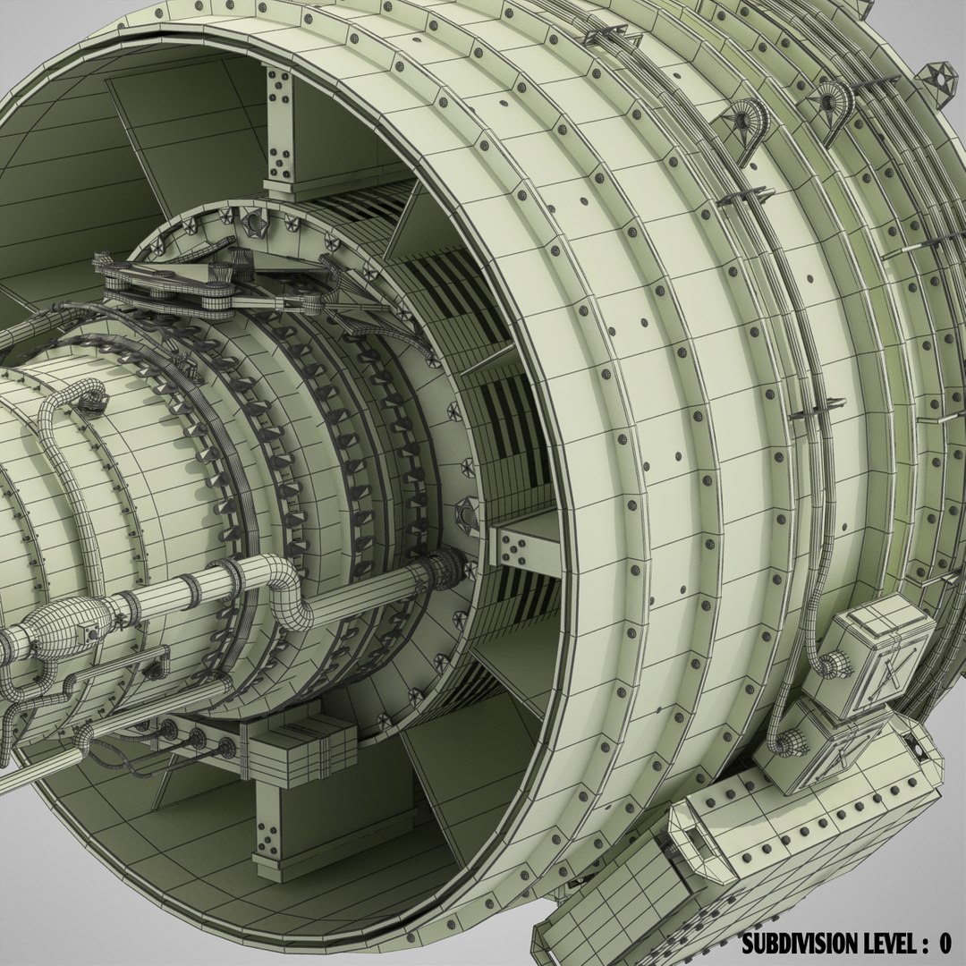 Cfm56 Turbofan Aircraft Engine 3d Model