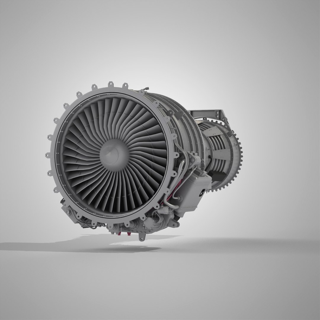 Cfm56 Turbofan Aircraft Engine 3d Model