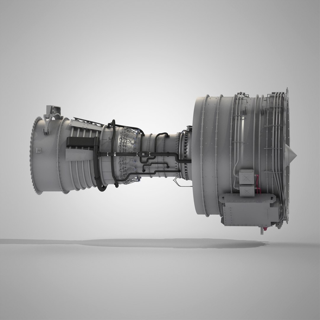 Cfm56 Turbofan Aircraft Engine 3d Model