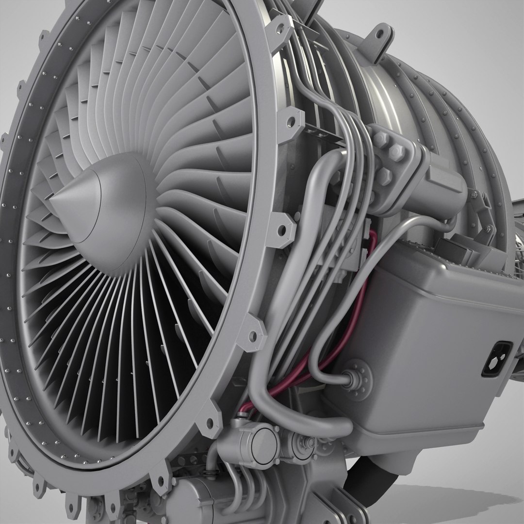 Cfm56 Turbofan Aircraft Engine 3d Model