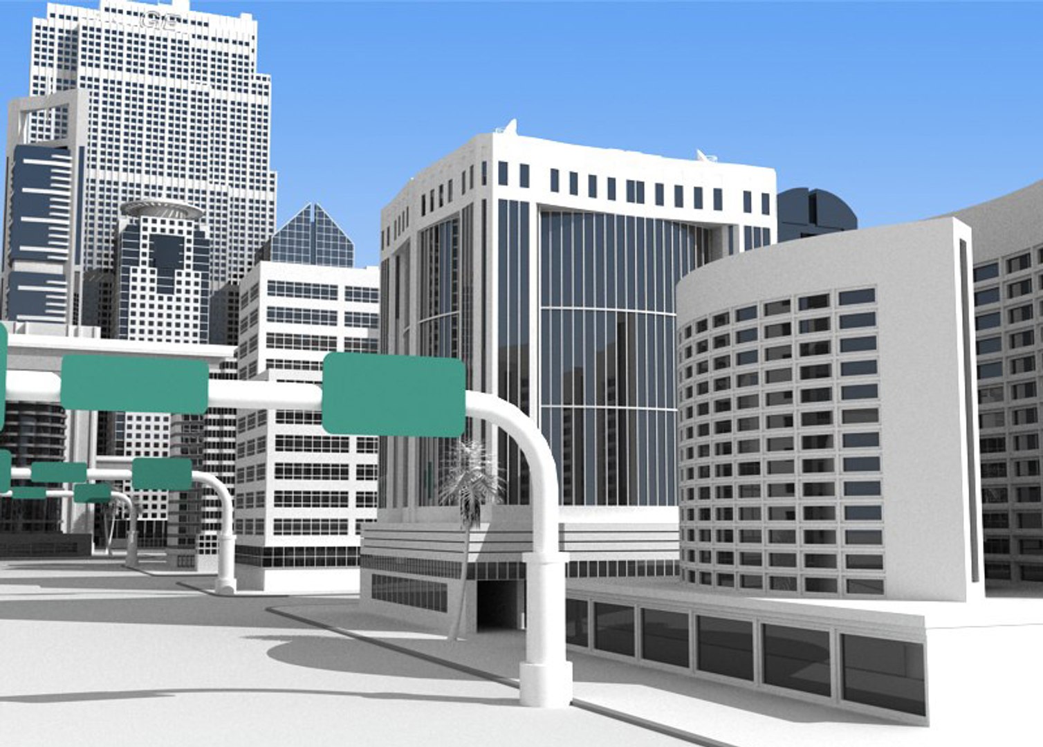 City Building 3d Model