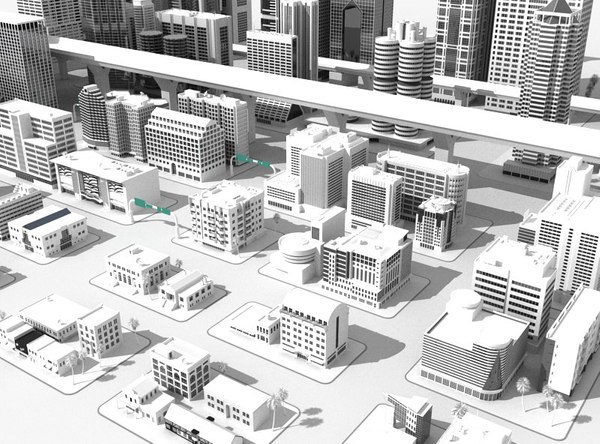 city building 3d model