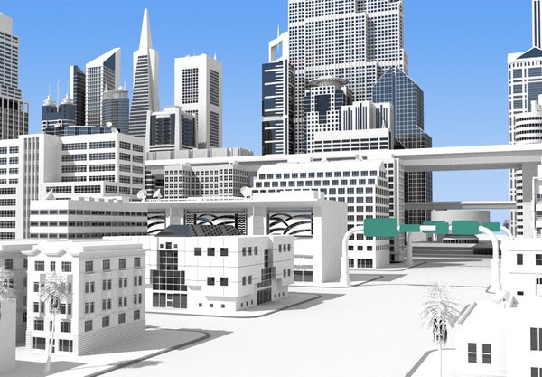 city building 3d model