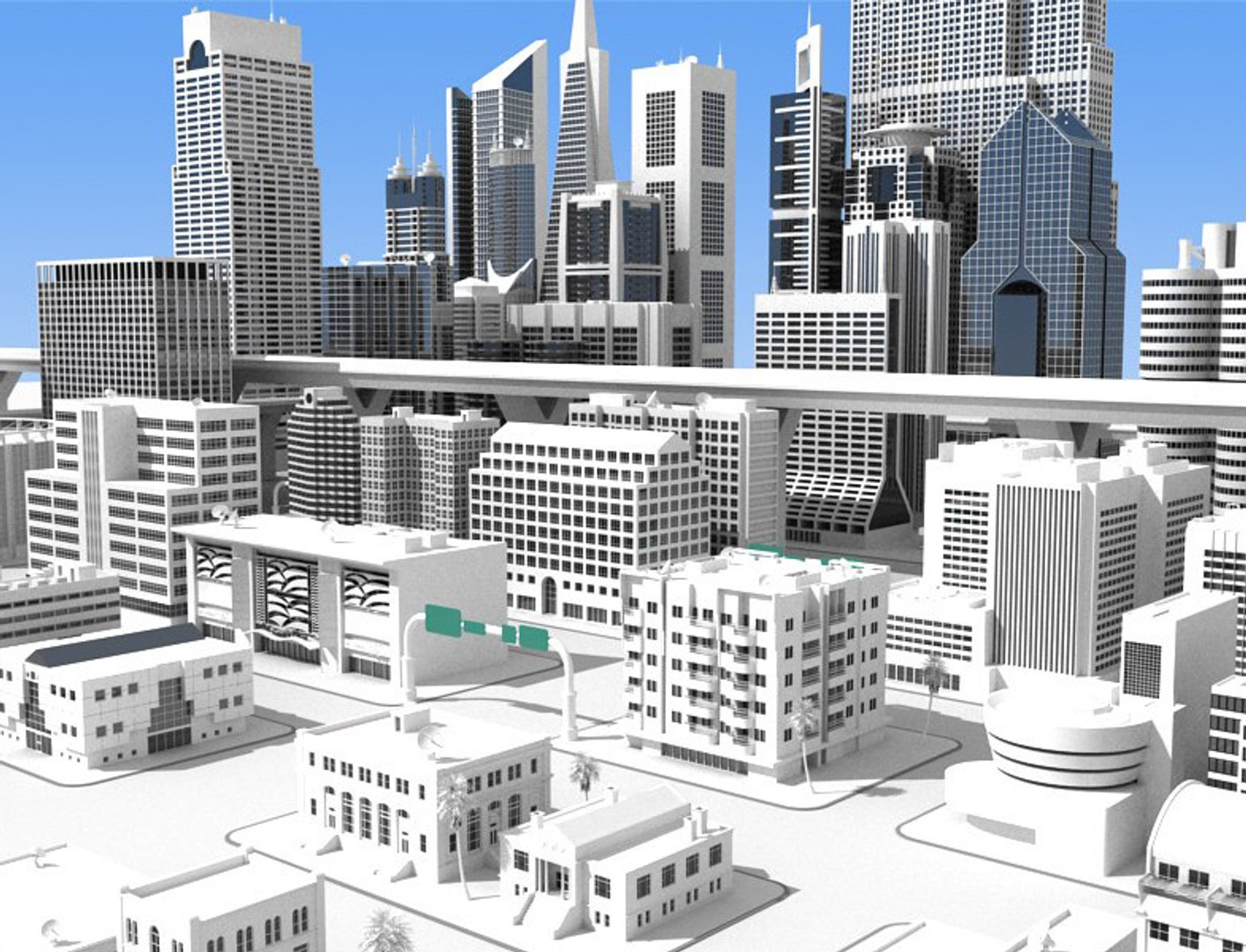 city building 3d model
