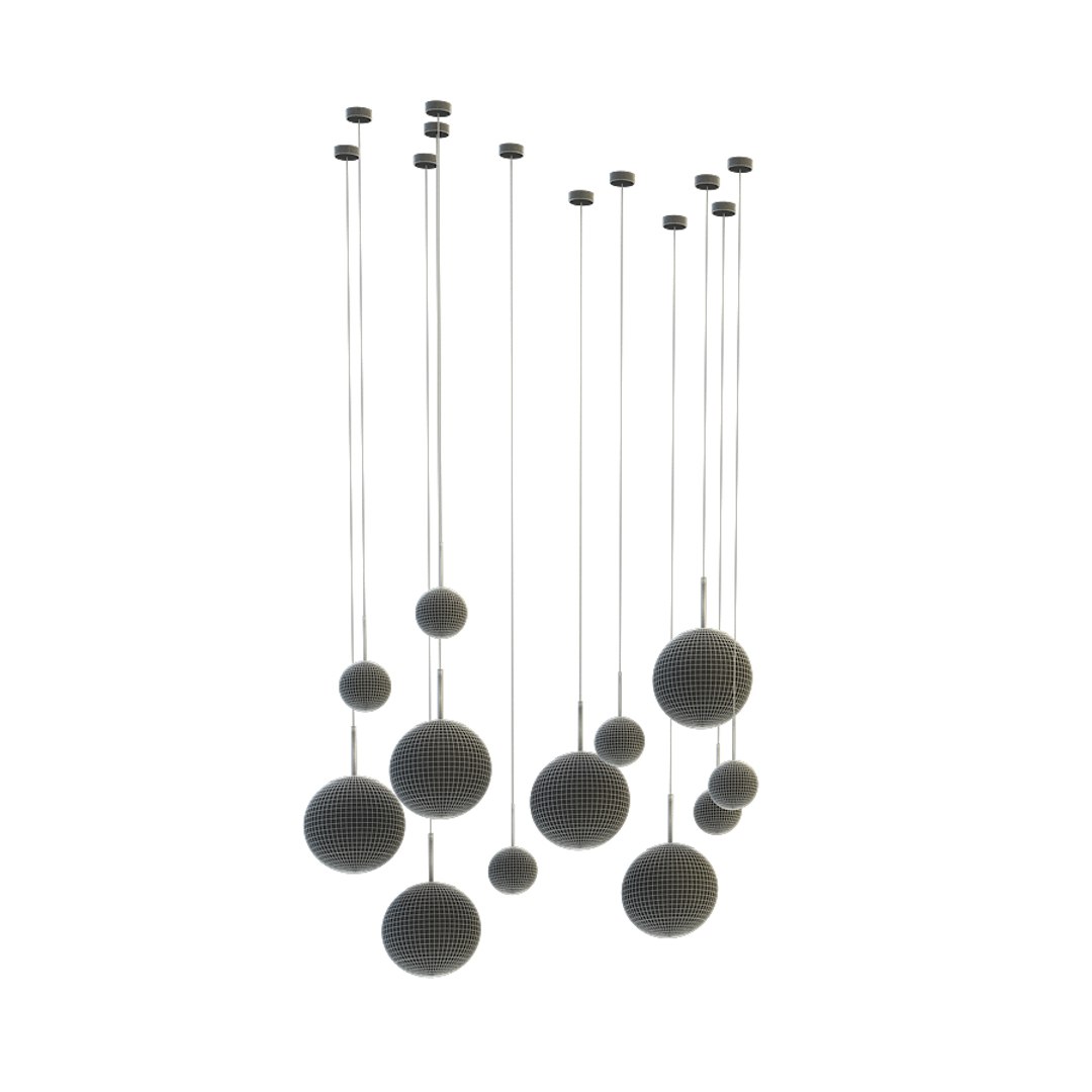 Mirror Ball Pendant Chrome 3D Model - TurboSquid 1398139